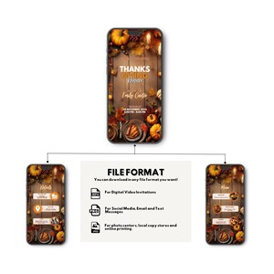 Digital Thanksgiving Dinner Invitation Thanksgiving Digital Animated ...