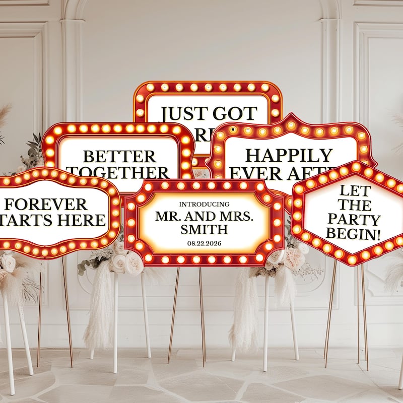 Red Wedding Fabric Sign - Etsy
