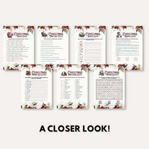 Christmas Game Bundle Printable Christmas Classroom Activities Fun ...