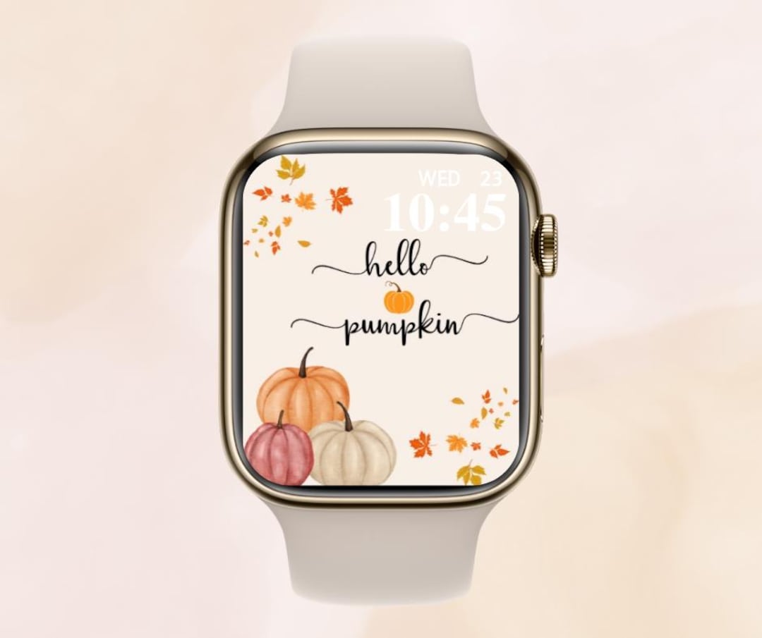 Autumn, Fall, Halloween, Pumpkin Apple Watch Face. Digital Download - Etsy