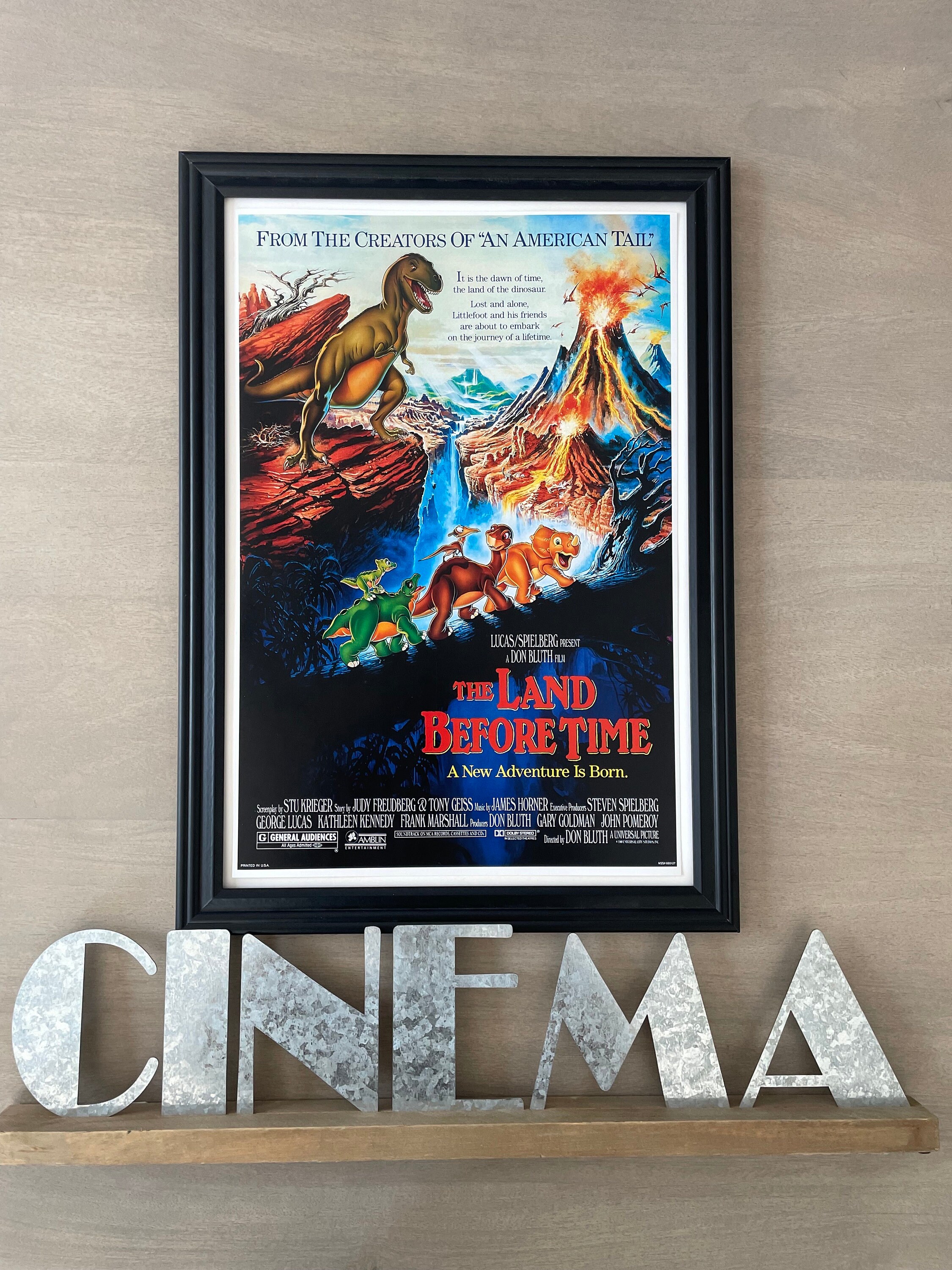 The Land Before Time Movie Poster 12x18 110lb Cardstock Frame Not ...