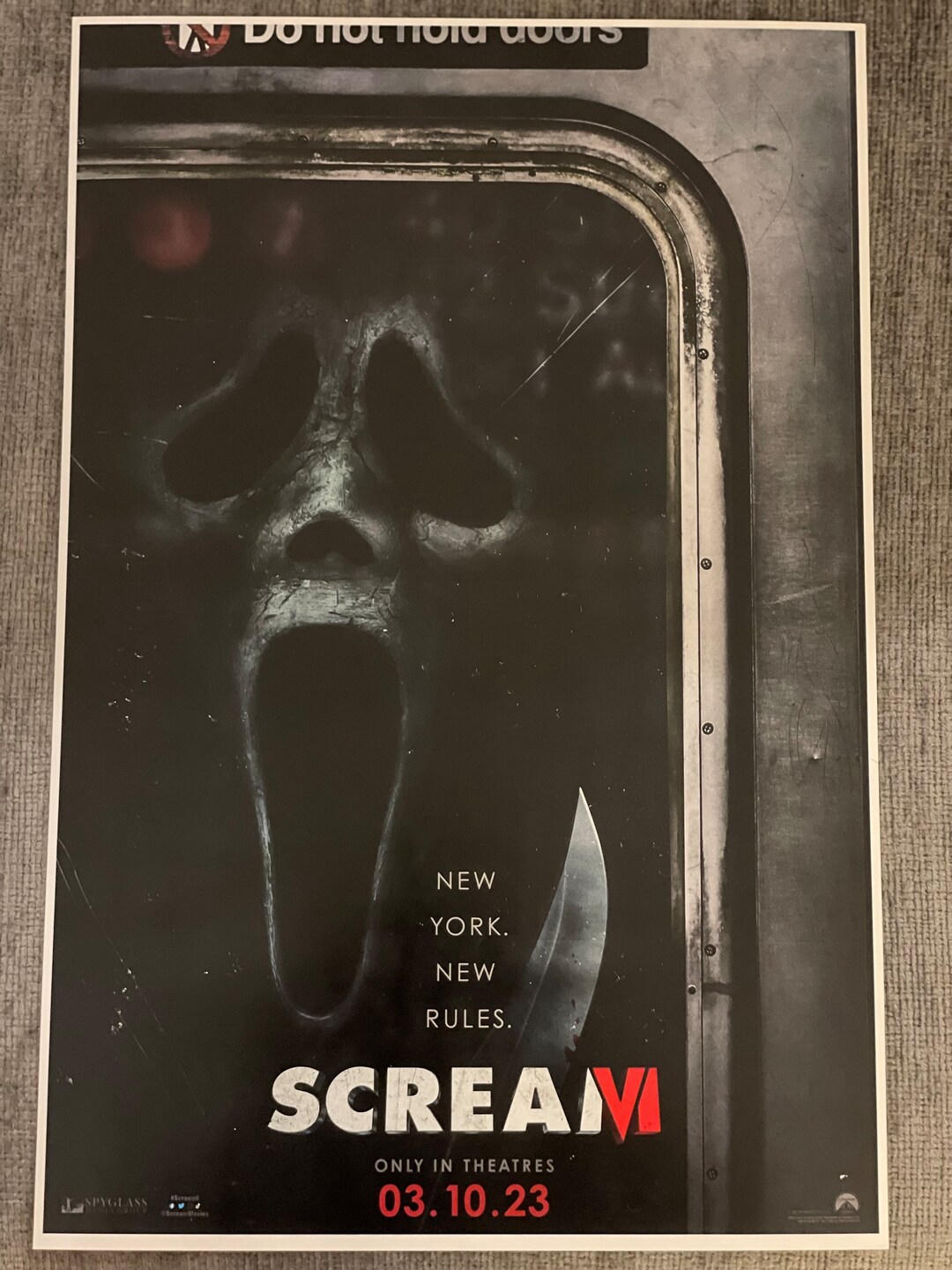 Scream VI Movie Poster Home Decor 12x18 110lb Cardstock Frame Not ...
