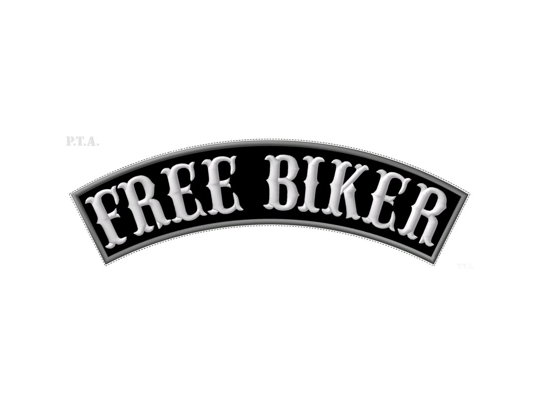 Free Biker Rocker XL Iron-on PATCH Aufnäher Parche Brodé Patche Toppa ...