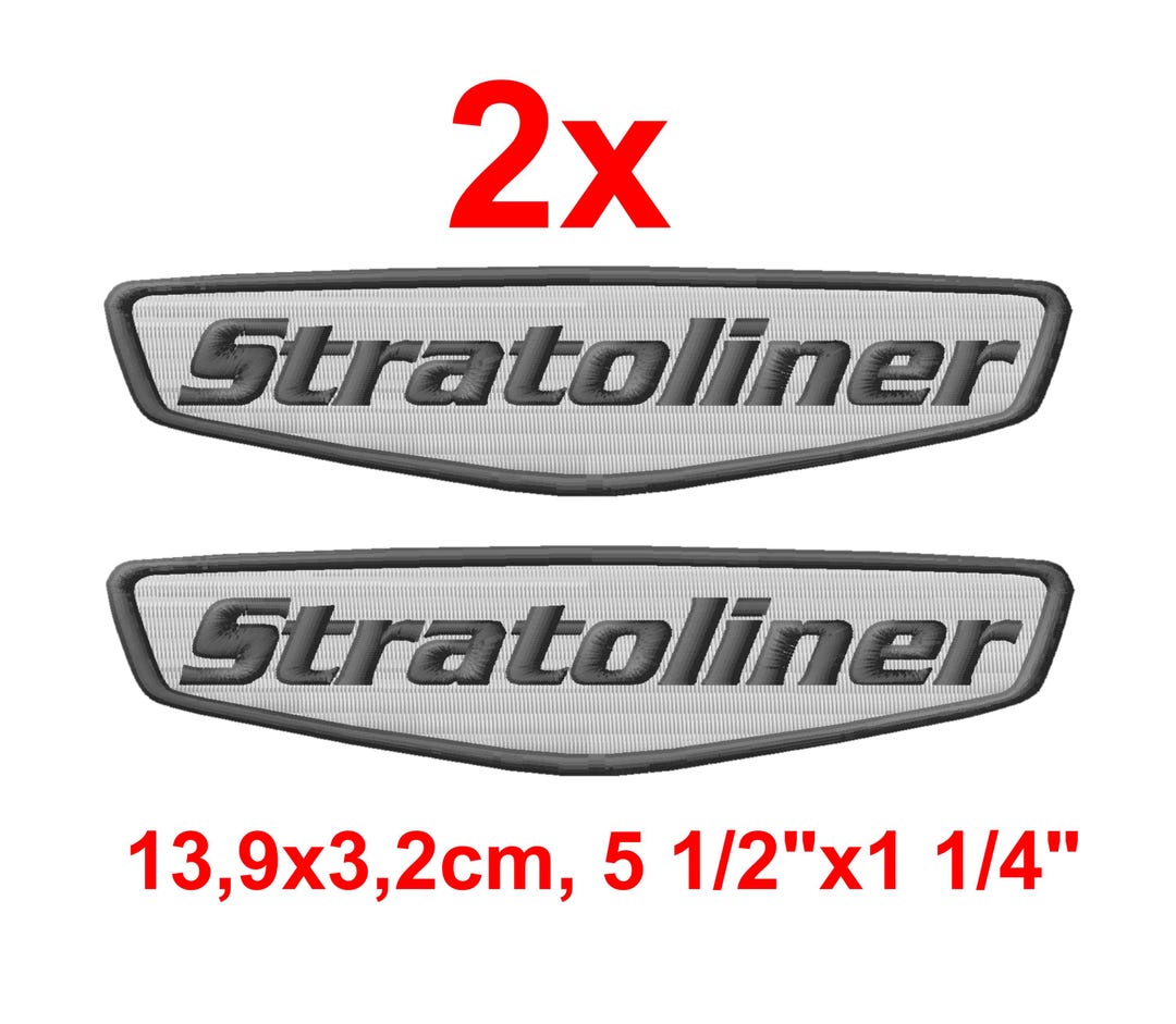 Star Stratoliner Embroidered Iron-on Patch Set (2 Pcs), Yamaha Fan Gift ...