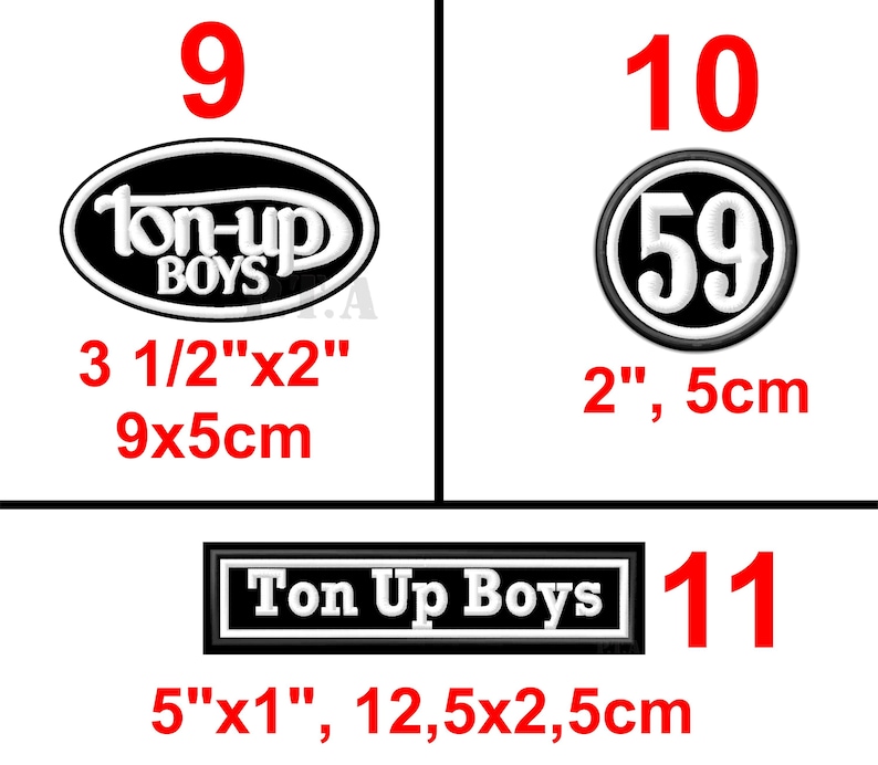 Motorcycle Club Iron-on Patches, Cafe Racer Rocker Design - Etsy