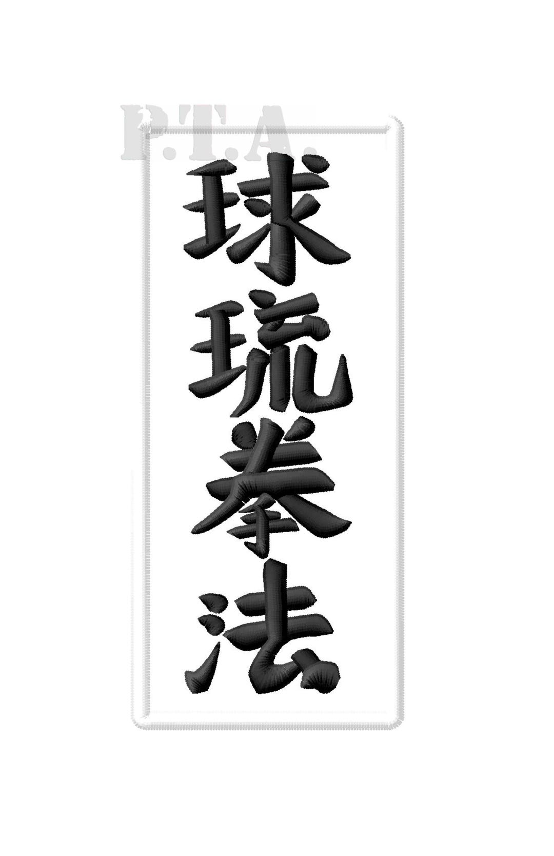 Ryukyu Kempo Kanji Iron-on PATCH Aufnäher Parche Brodé Patche Toppa - Etsy