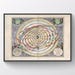 Ptolemaic Geocentric Universe Chart: Vintage Astronomical Art Print ...