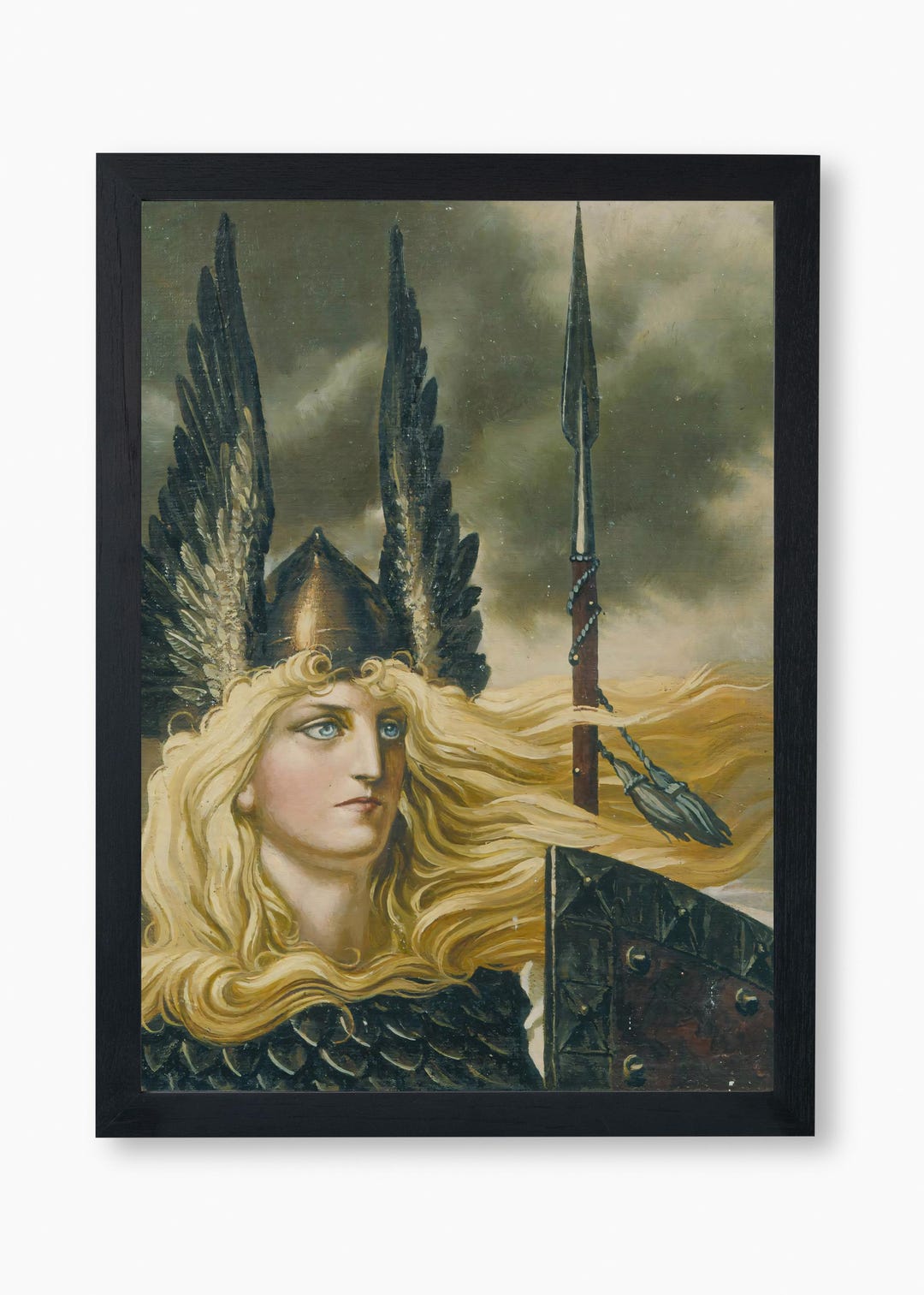 Valkyrie Painting - Norse Mythology Art Print, Wall Decor, Digital ...