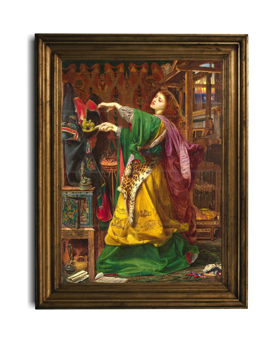 Mystical Morgan Le Fay Painting: Detailed Mythological Sorceress in ...