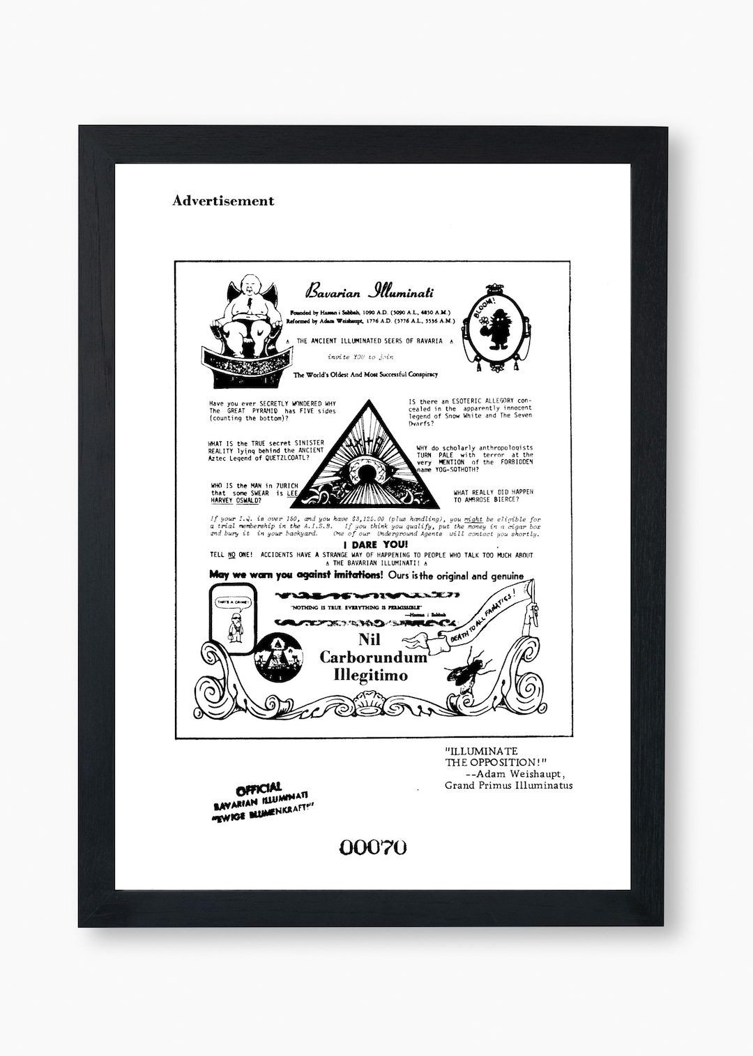 Join the Illuminati: Ancient Conspiracy Digital Art, Satirical Secret ...