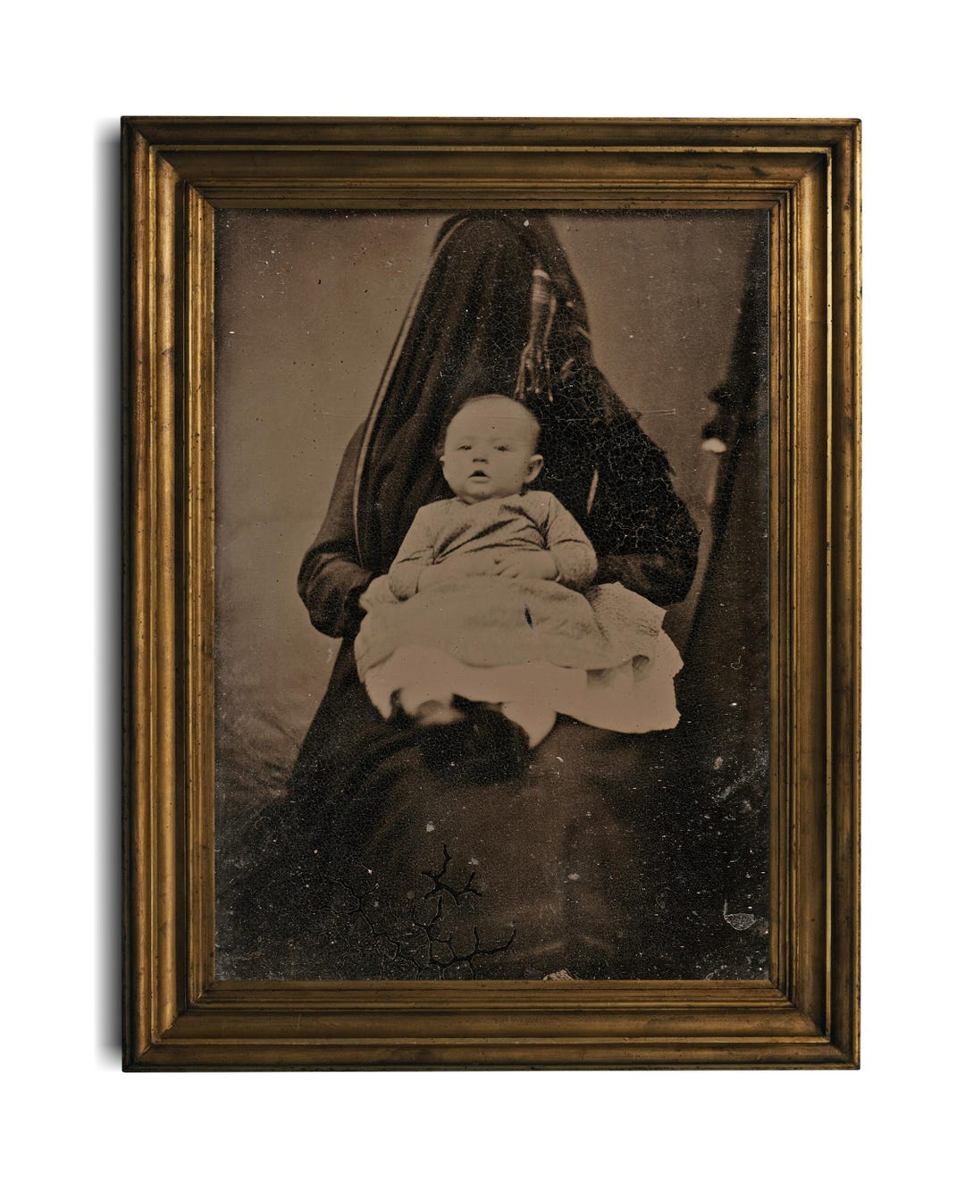 Vintage Sepia Baby Portrait: Nostalgic Digital Download for Home Decor ...