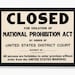Prohibition Era Digital Art Print | Notice Sign | Vintage Inspired Wall ...