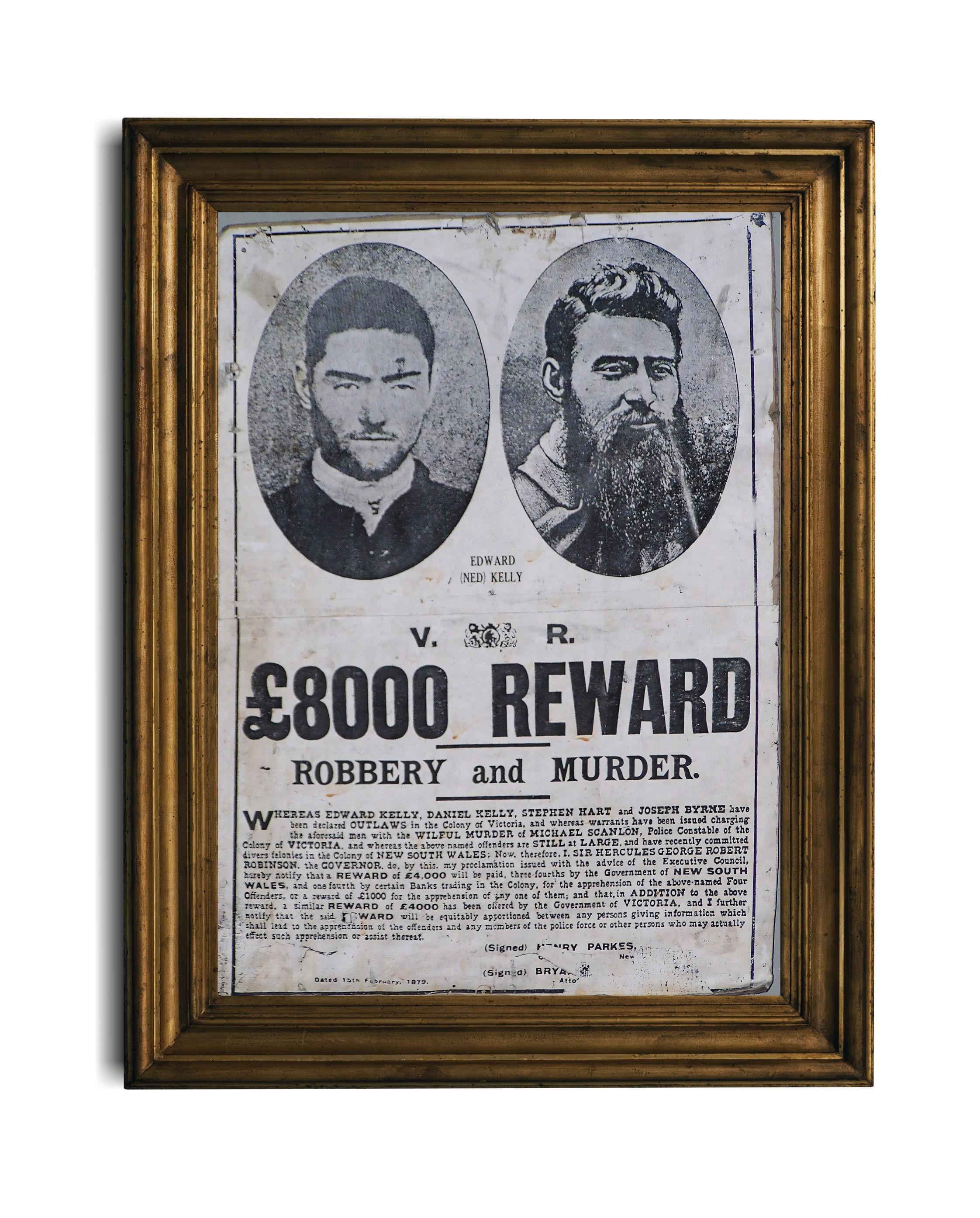 Kelly Gang, Ned Kelly Wanted Poster Art Print, Digital Download Home Decor, Outlaw, Crime ...