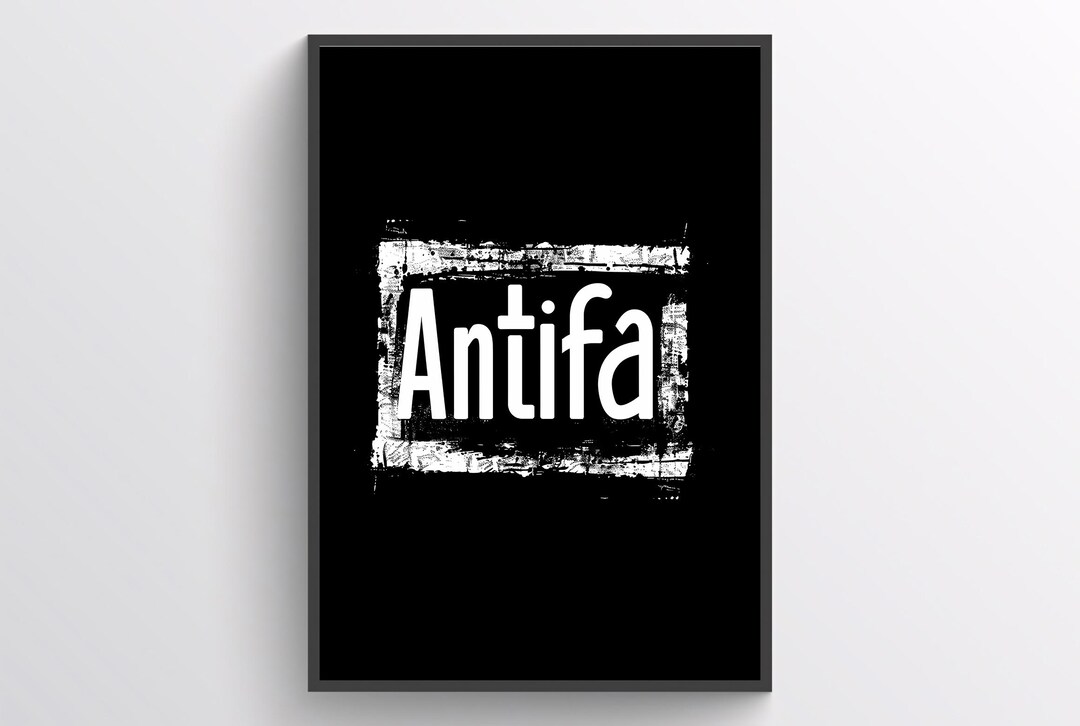 Bold antifa Poster Digital Download Grunge Black & White Distressed ...