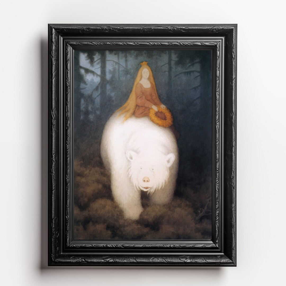 Princess on the White Bear, Theodor Kittelsen Art, Norse Folk Tales ...