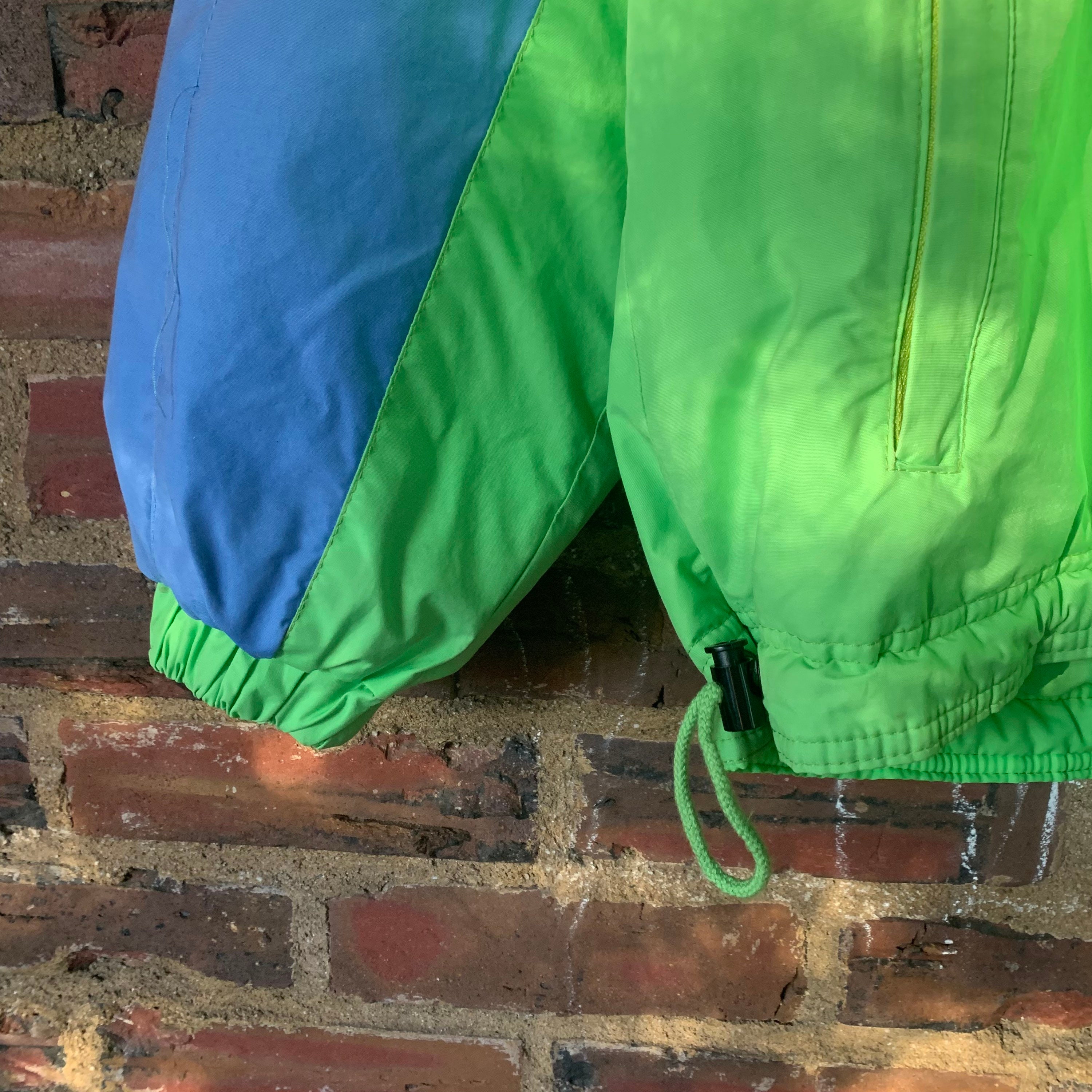 80s Ski Colorblock Neon Winter Jacket by SKISS Sz 48 Womens - Etsy