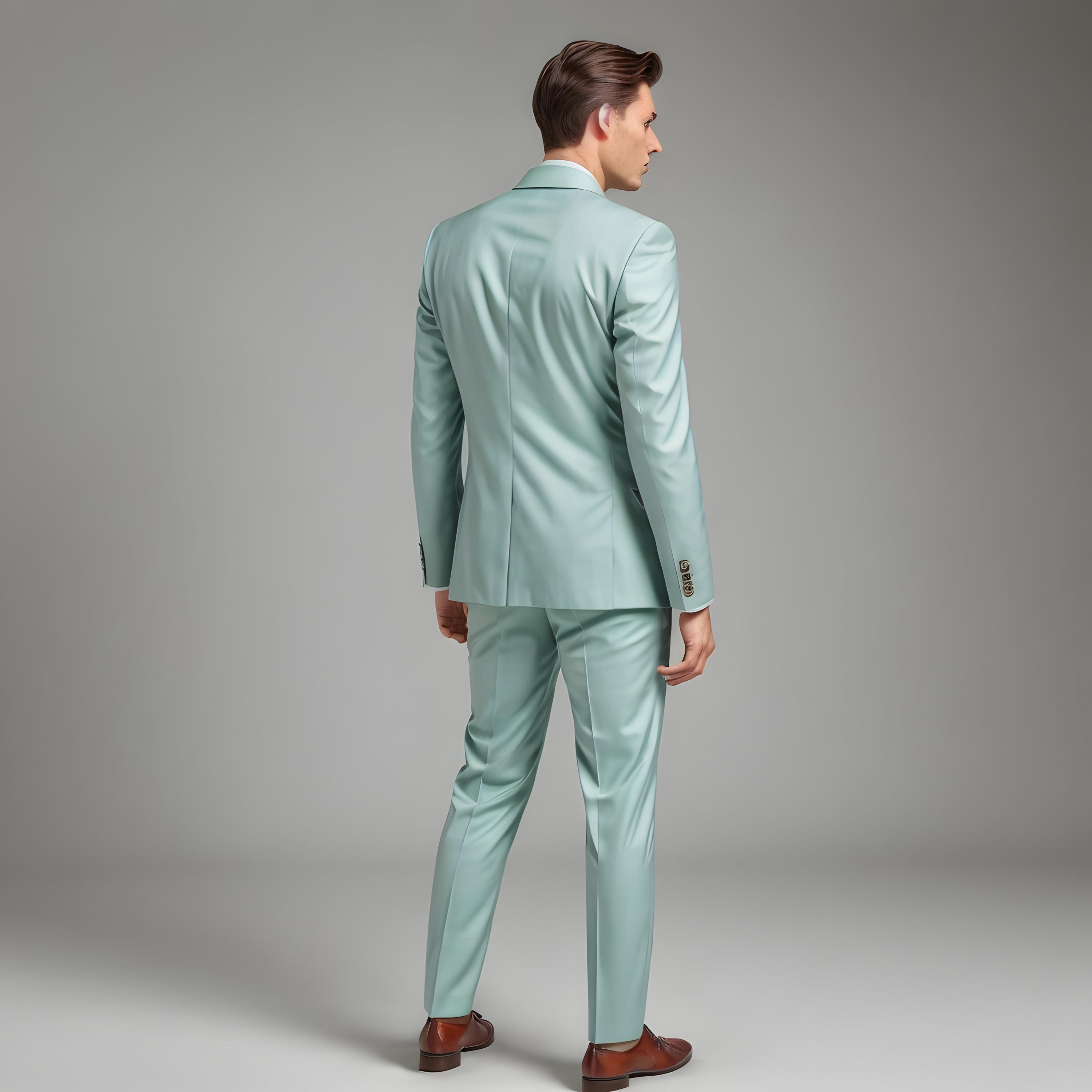 Mint Green Formal Suit Sophisticated Mint Formal Attire Elegant ...