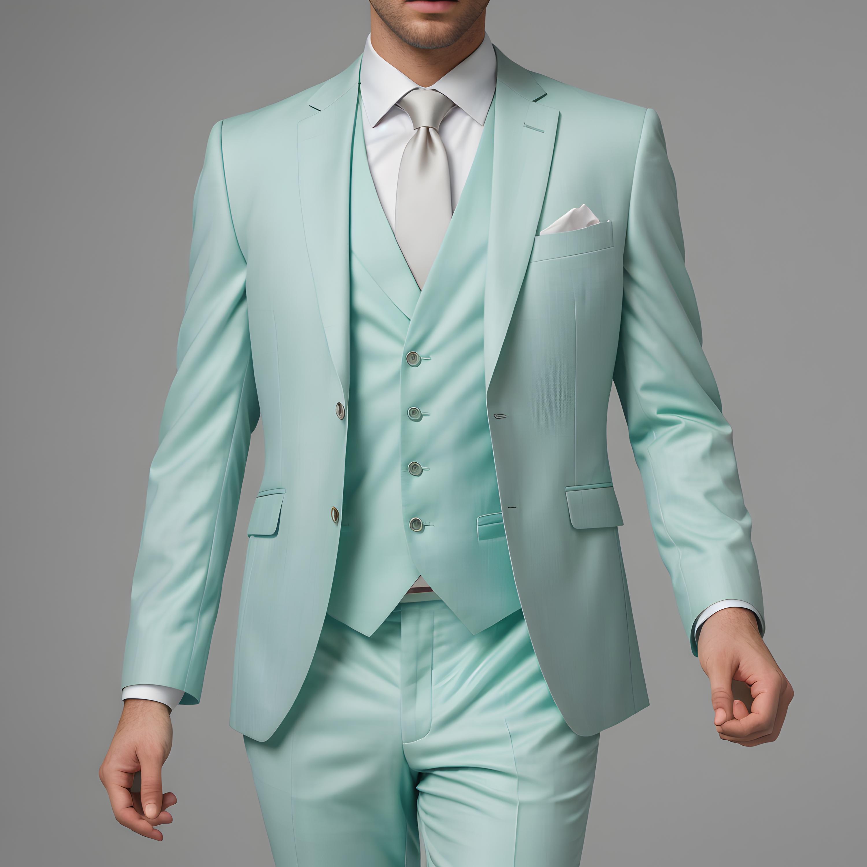 Mint Green Formal Suit Sophisticated Mint Formal Attire Elegant ...