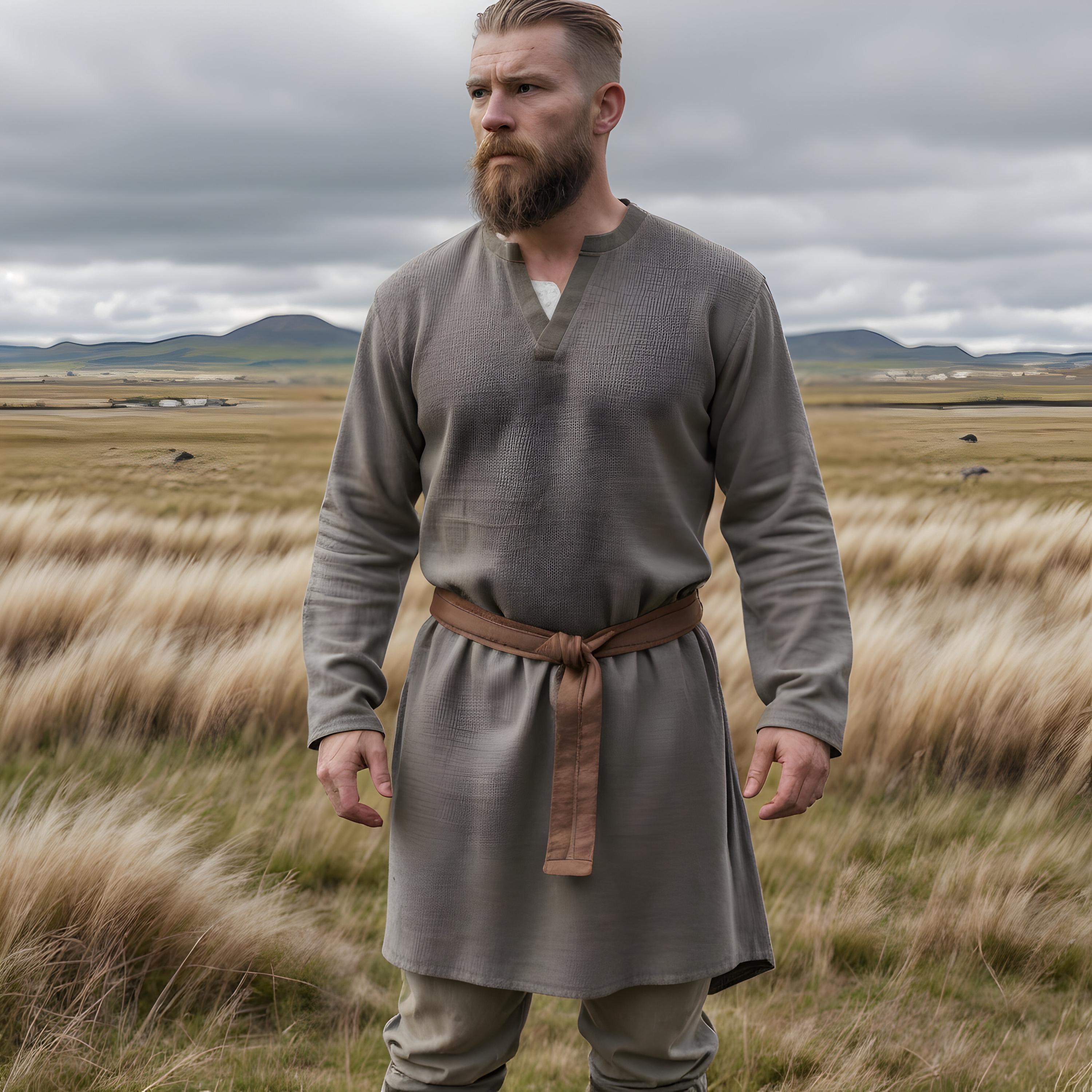 Pirate Men's Viking Tunic Medieval Warrior Attire Norse Ren Fair ...
