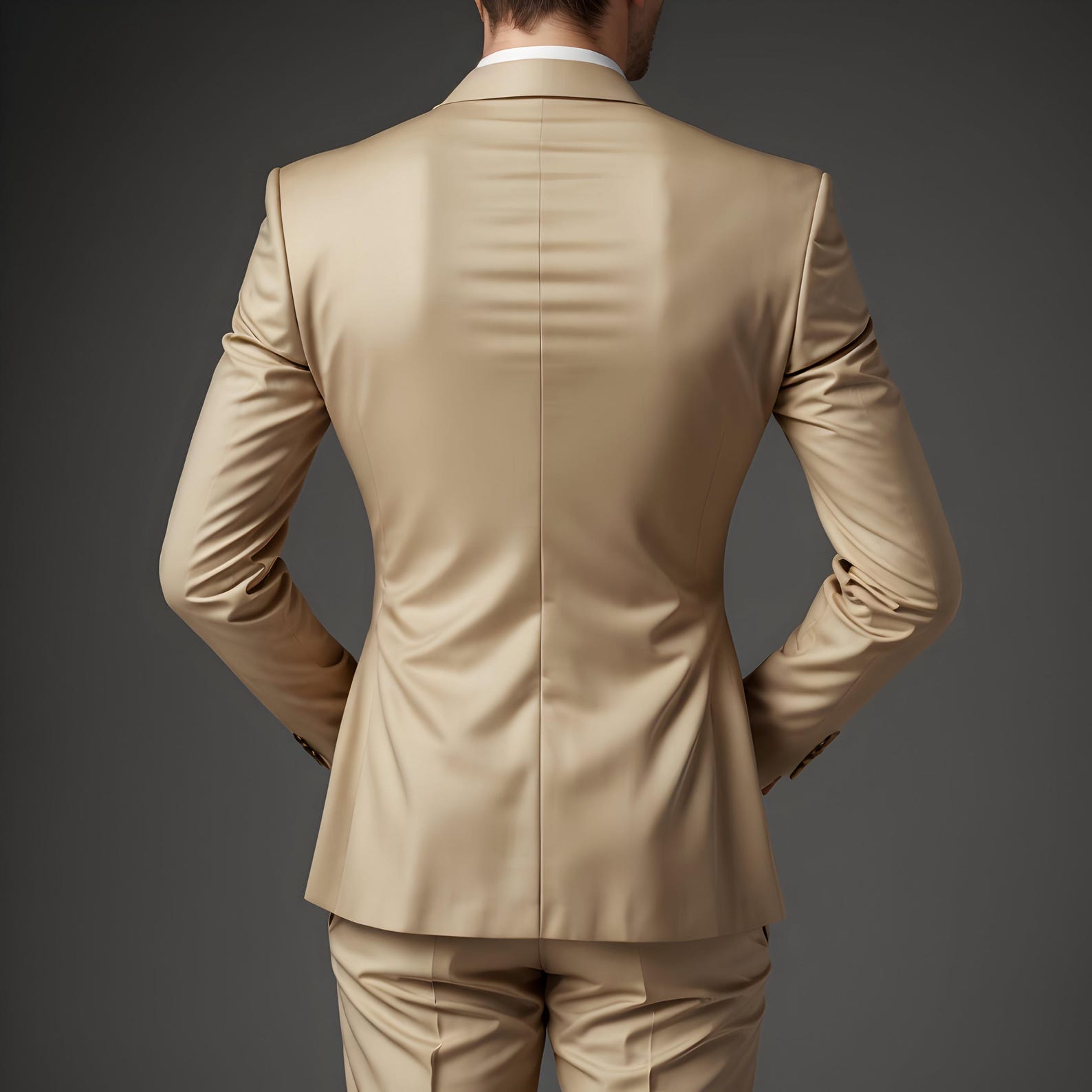 Bespoke Camel Suit for Men Tailored Camel 3-piece Wedding Attire ...