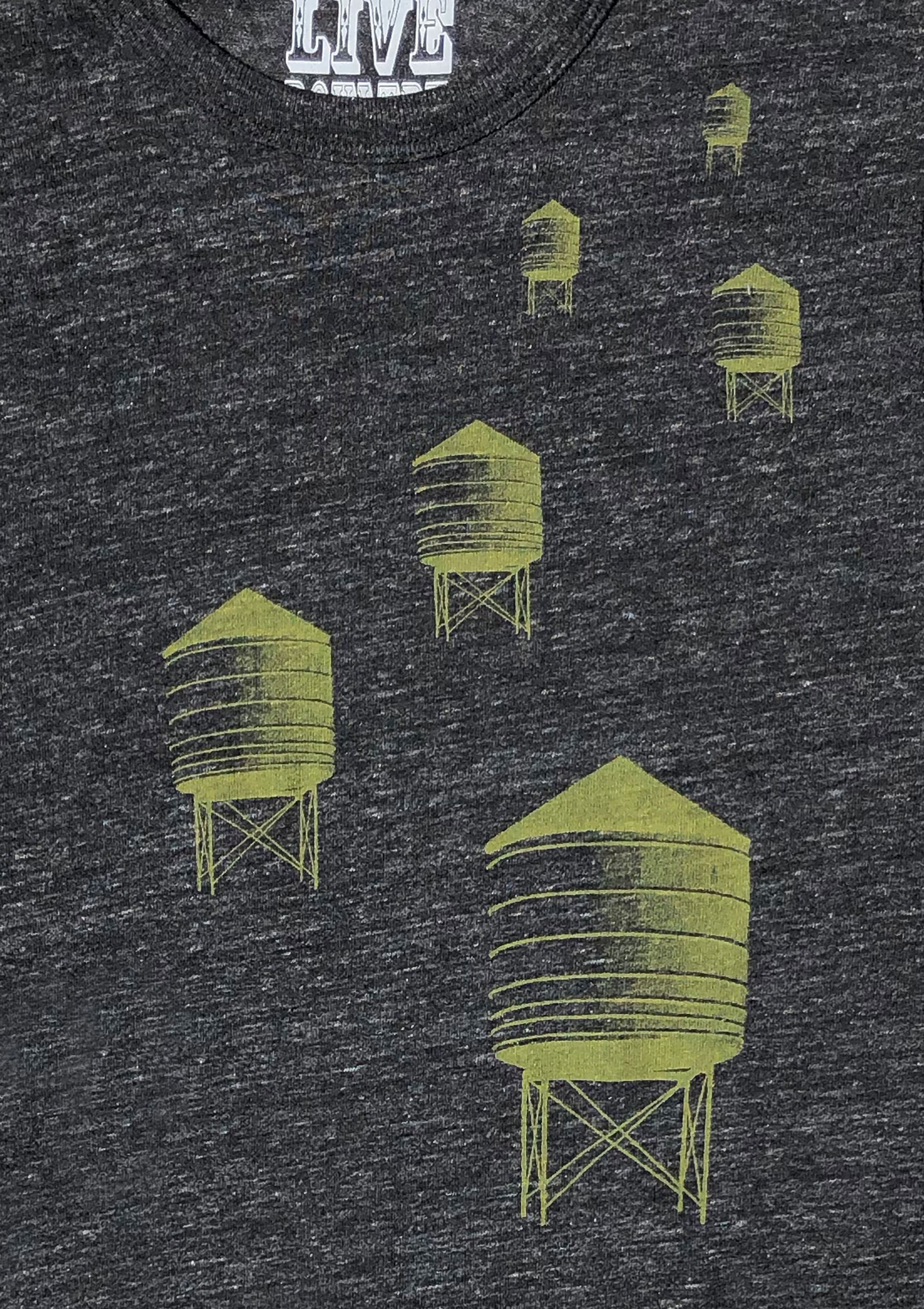 NYC Water Towers Men's Tshirt in Heather Black XL - Etsy