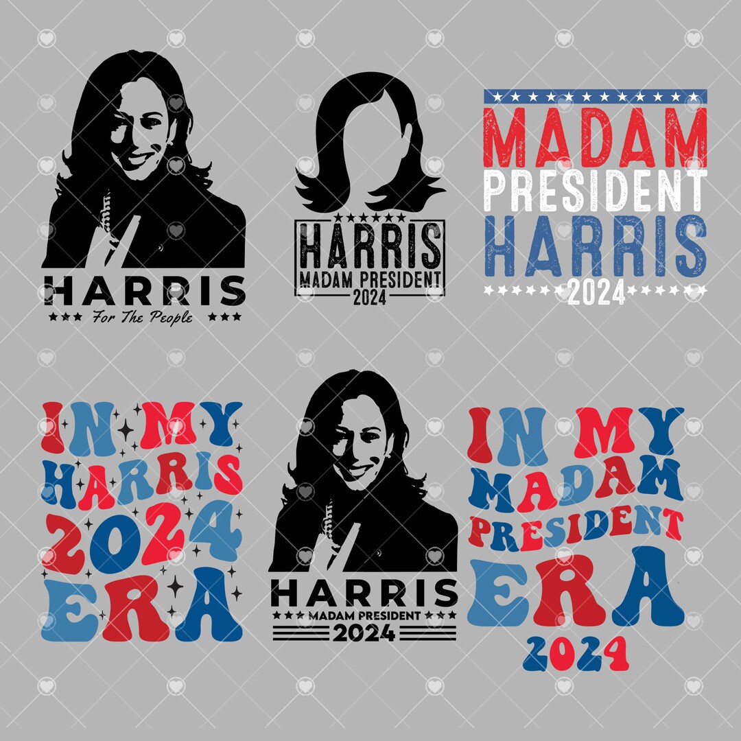 Kamala Harris 2024 Bundle SVG, Kamala Png, Kamala Harris President Png ...
