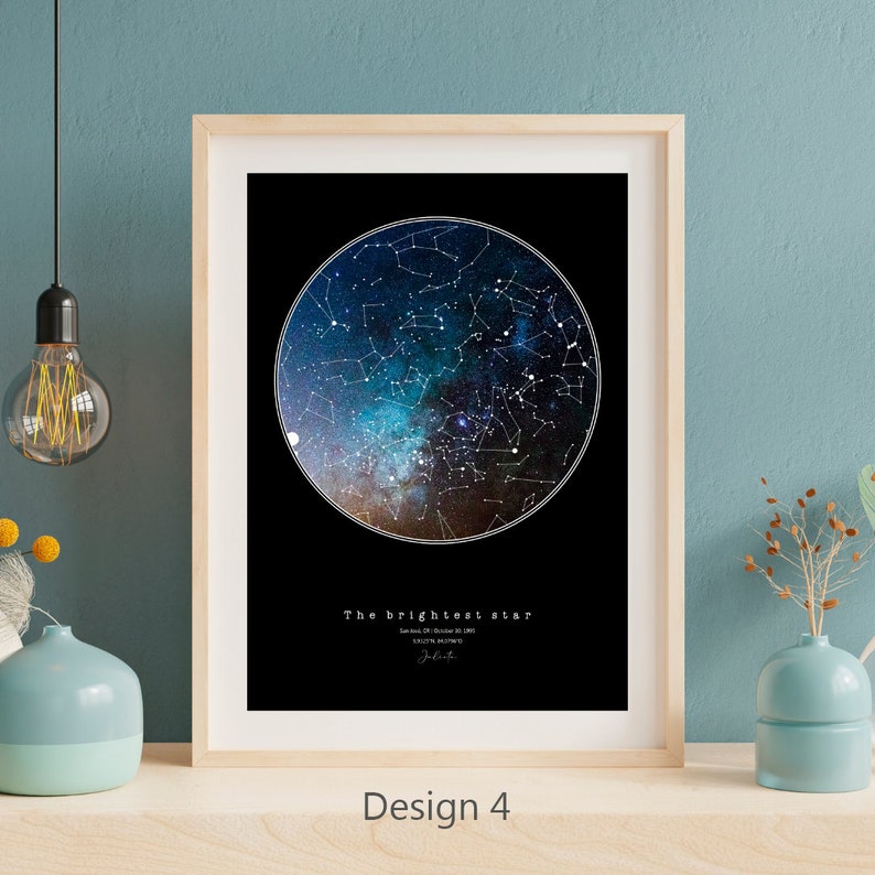 Star Map Custom Star Map Birth Custom Star Map Birthday Star Map ...