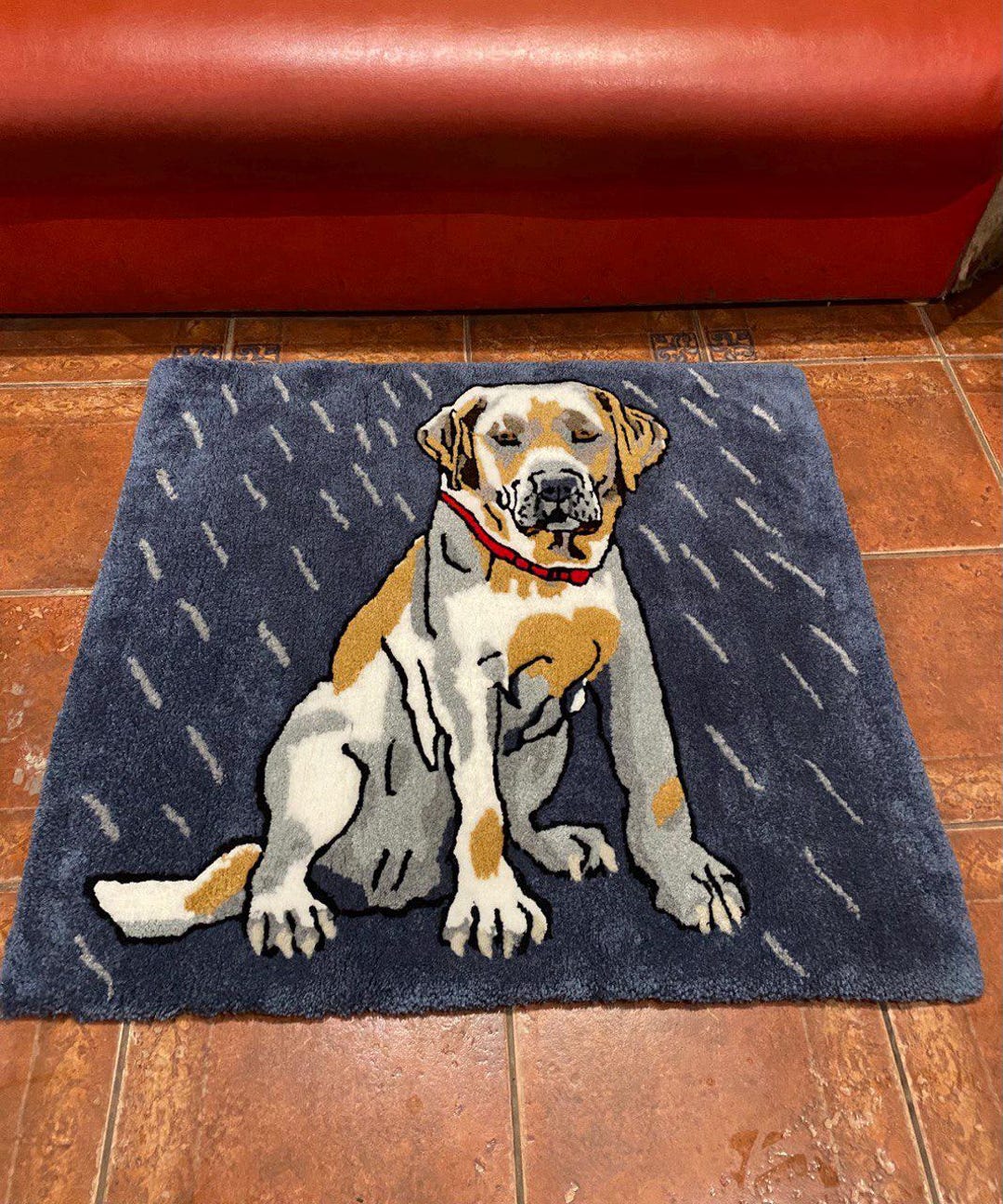 Custom Labrador Portrait Rug, Hand Tufted, Personalized Dog Lover Gift ...
