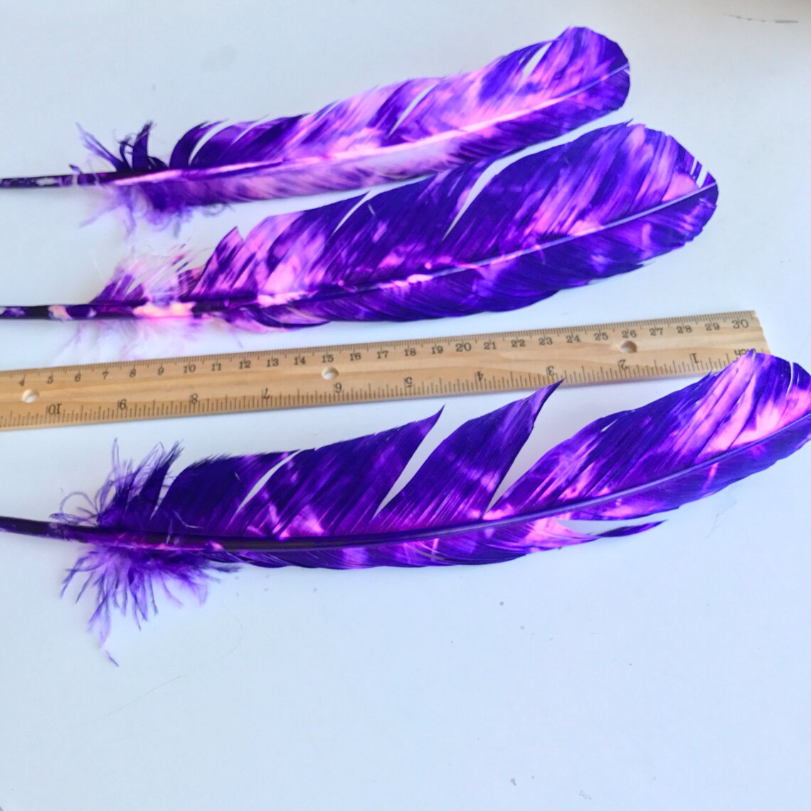 TURKEY QUILL Magenta Purple 4 Pieces / Q 4 | Etsy