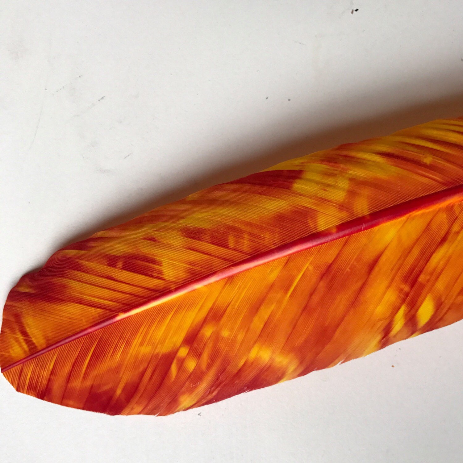 TURKEY QUILL Orange and Yellow Fire 4 Pieces / Q 5 - Etsy