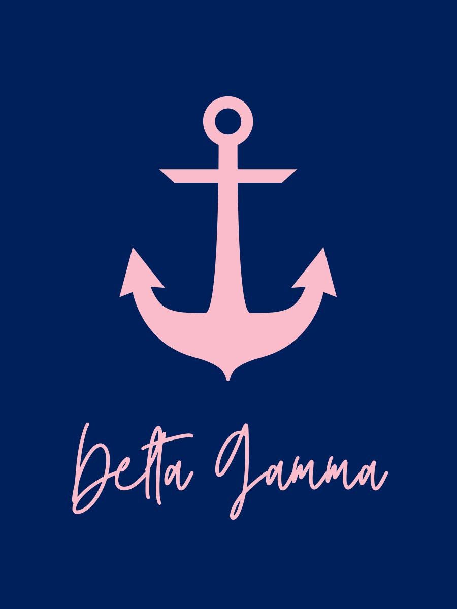 Delta Gamma Printable Anchor Art Digital Download - Etsy