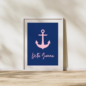 Delta Gamma Printable Anchor Art Digital Download - Etsy