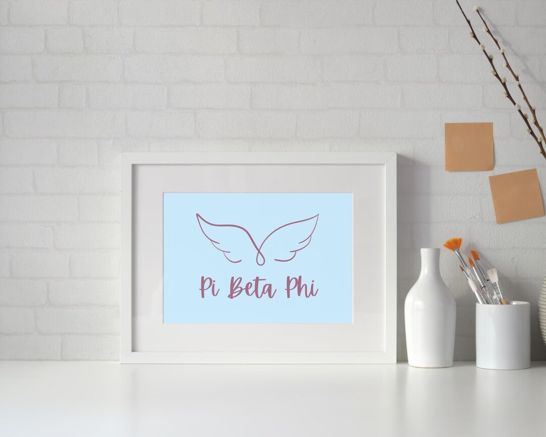 Pi Beta Phi Printable Wing Art Digital Download - Etsy