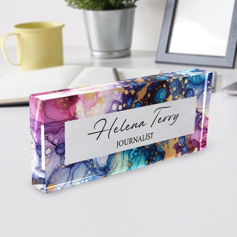 Acrylic Name Plate - Etsy