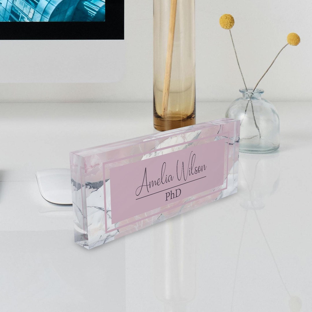 Phd Gift, Teacher Name Plate, Office Decor, Desk Name Plate Custom ...