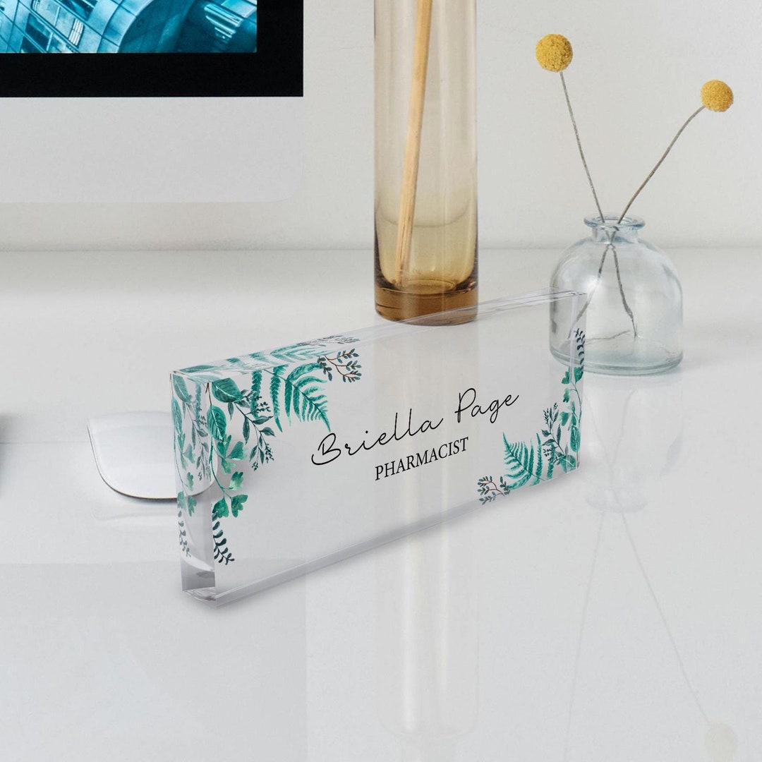 Custom Acrylic Name Plate, Office Name Plate, Personalized Name Plate ...