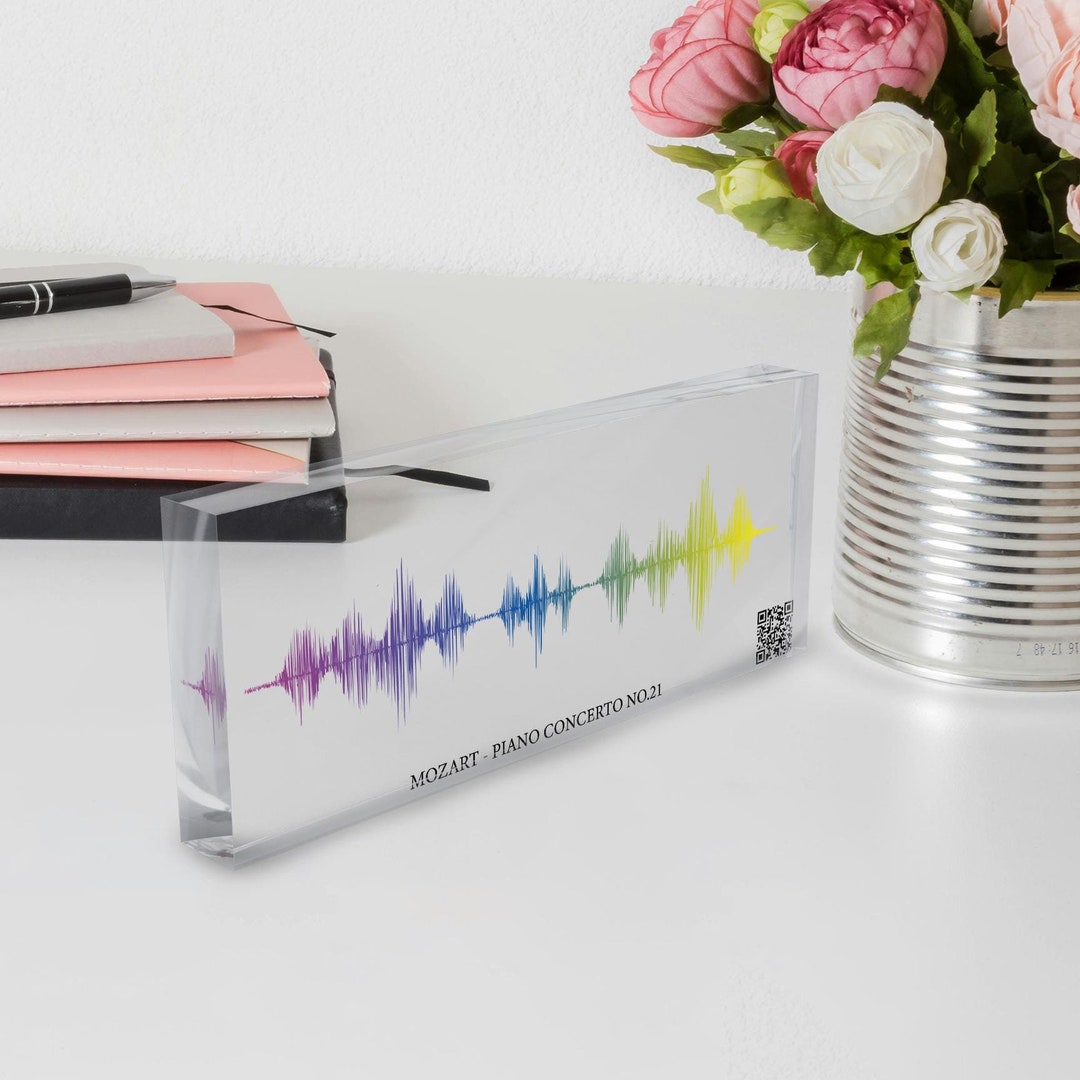 Personalized Sound Wave Art: Acrylic Music Plaque - Etsy