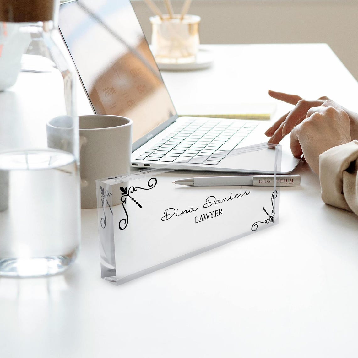 Personalized Name Plate for Desk Custom Office Decor Nameplate Sign ...