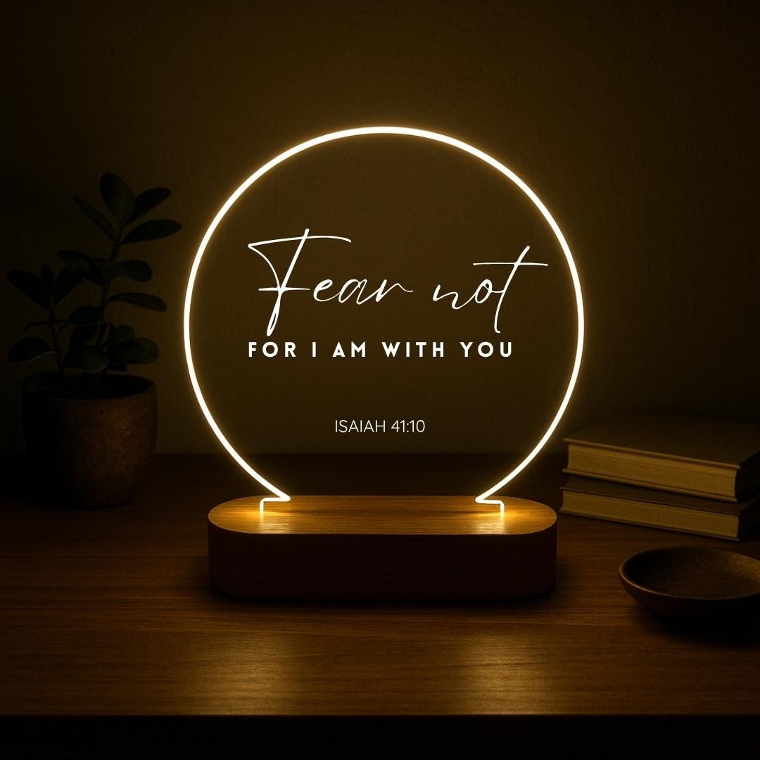Bible Verse LED Light • Custom LED Night Light • Favorite Bible Verse ...