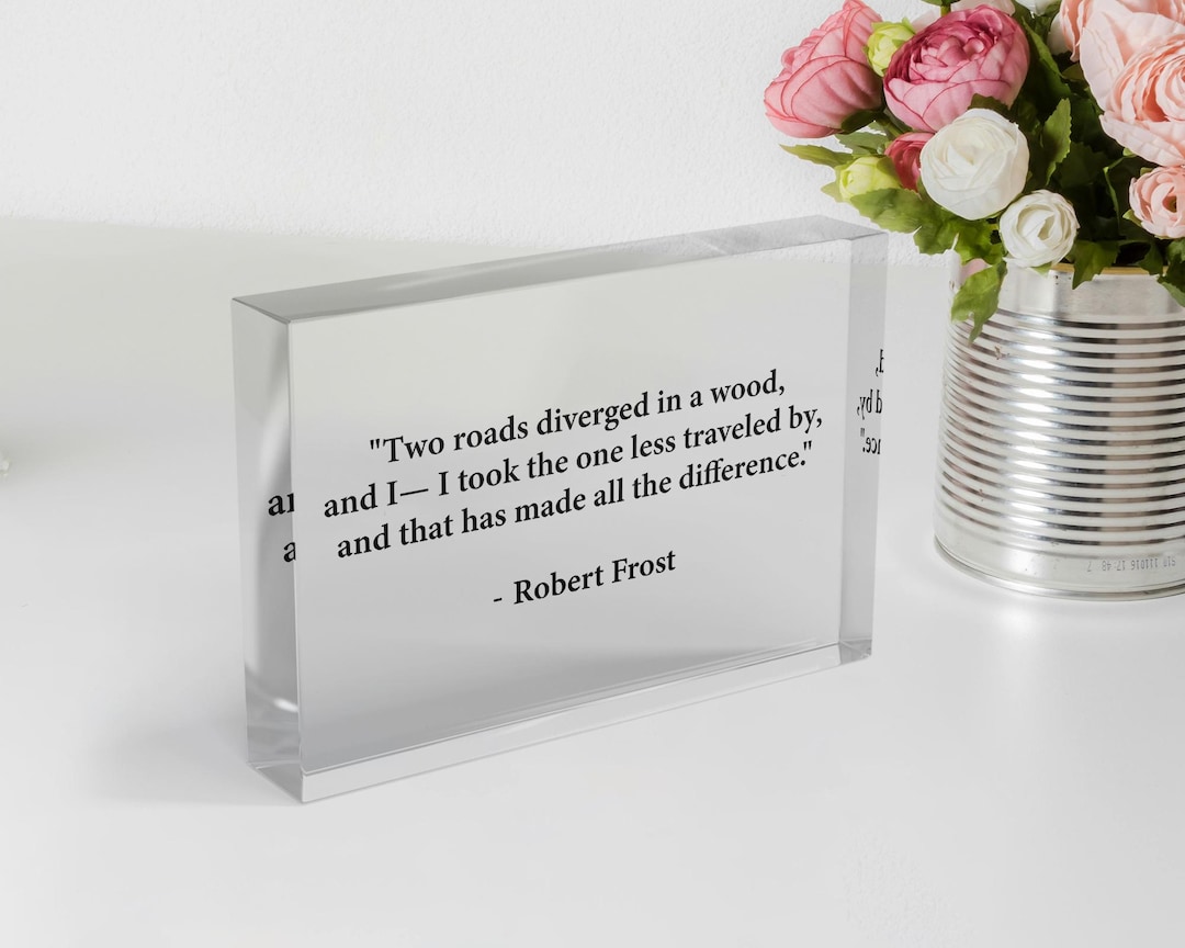 Personalized Acrylic Quote Block: Custom Inspirational Desk Decor - Etsy