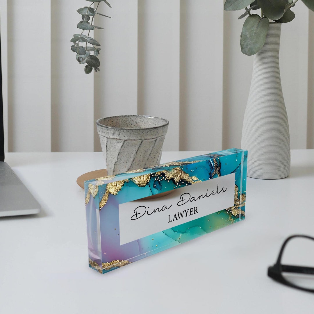 Custom Acrylic Name Plate, Office Name Plate, Personalized Name Plate ...