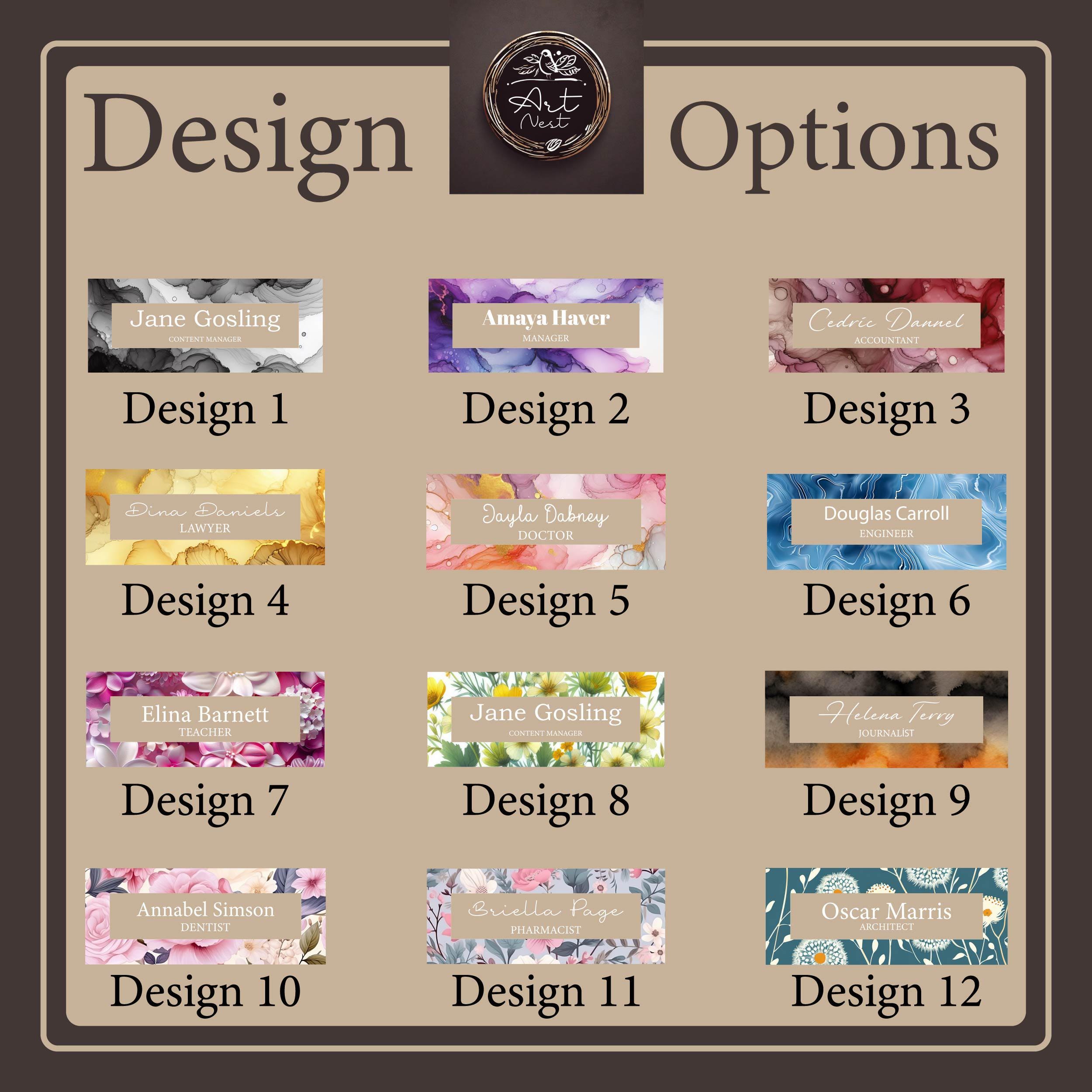 Personalized Acrylic Name Plate, Desk Sign Plaque, Customized Acrylic ...