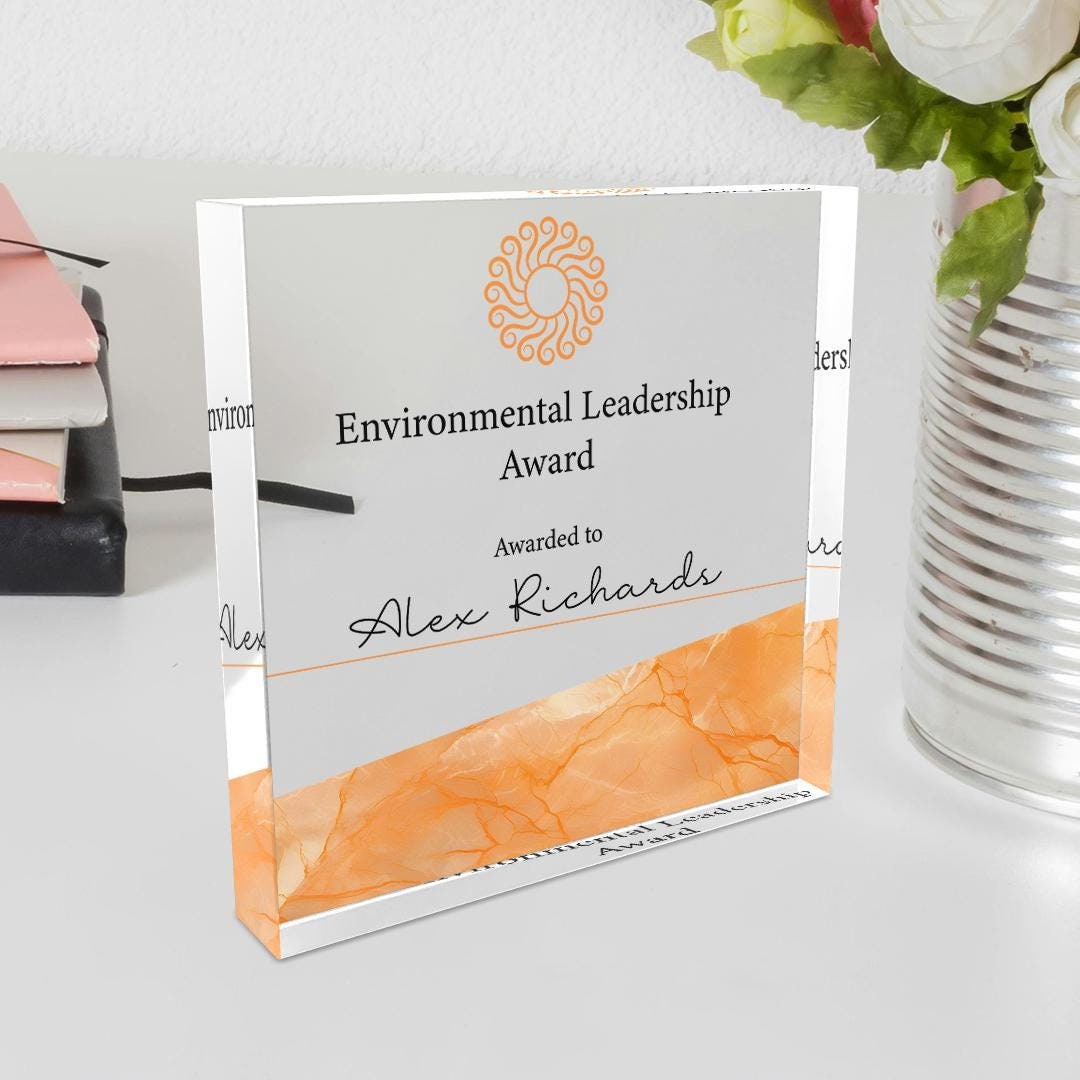 Custom Acrylic Award | Sports Team Award | Employee of the Year ...