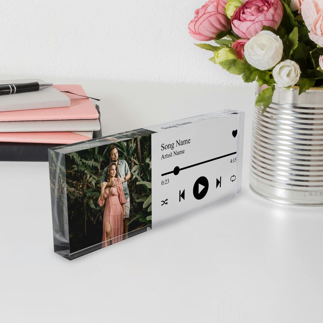 Personalized Song Plaque, Custom Song Plaque, Photo Song Plaque Gift ...