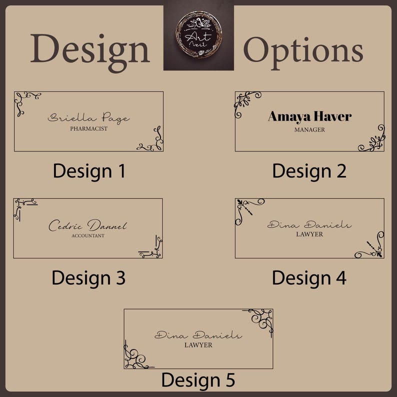 Personalized Name Plate for Desk Custom Office Decor Nameplate Sign ...