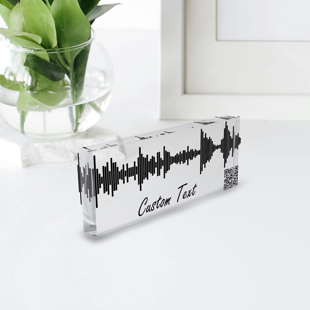 Customized Soundwave Art Personalized, Voice Recording Gift, Valentines ...