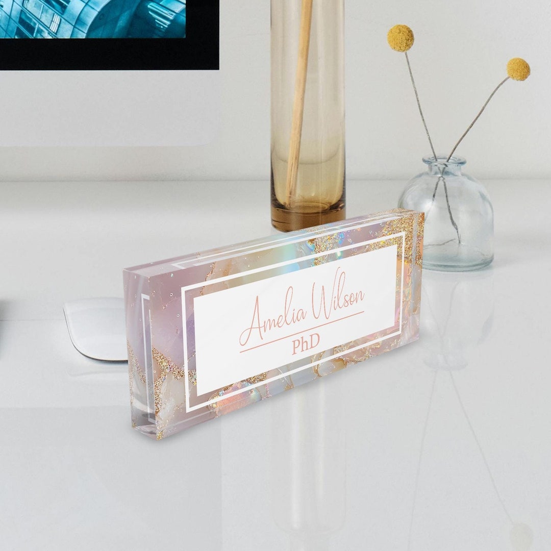 Phd Gift, Teacher Name Plate, Office Decor, Desk Name Plate Custom ...