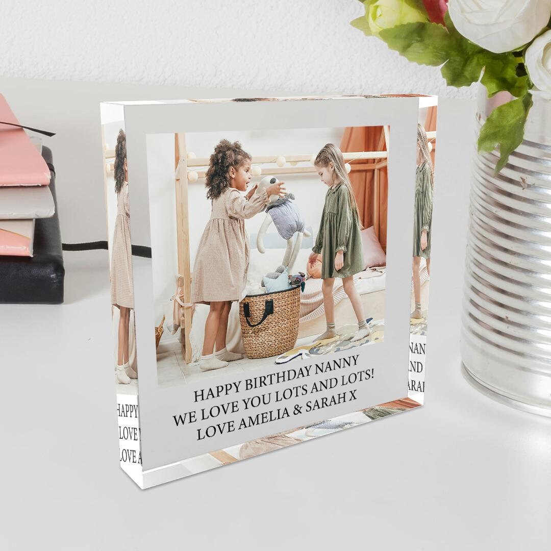 Custom Photo Block, Freestanding Photo Gift, Personalized Photo Block ...