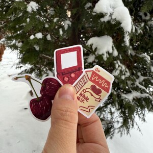 Red Vintage Assorted Objects Sticker Pack | Cute Red Stickers - Etsy