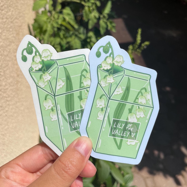 Lily of the Valley Flower Vinyl Sticker Flower Sticker - Etsy